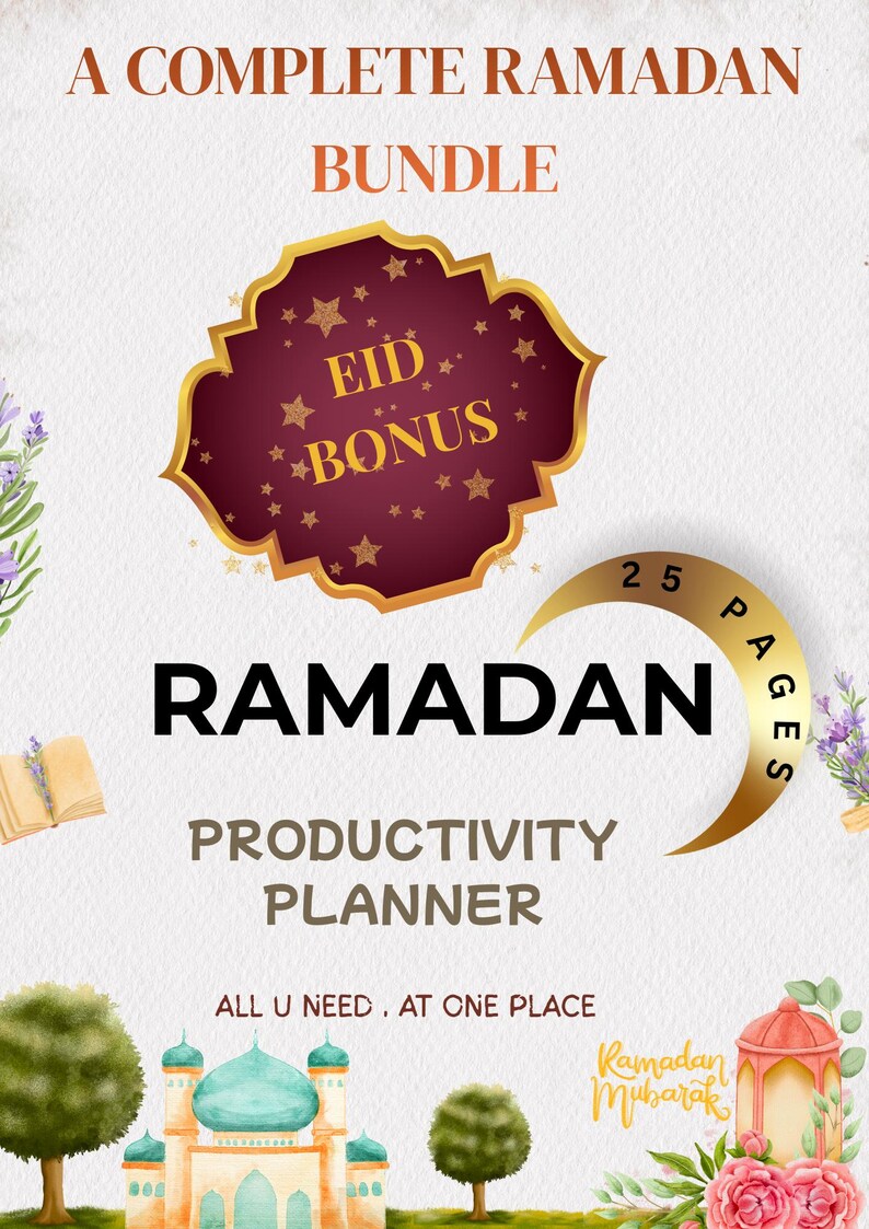 Ramadan Planner | Fasting & Prayer Tracker, Kids Friendly (printable ...