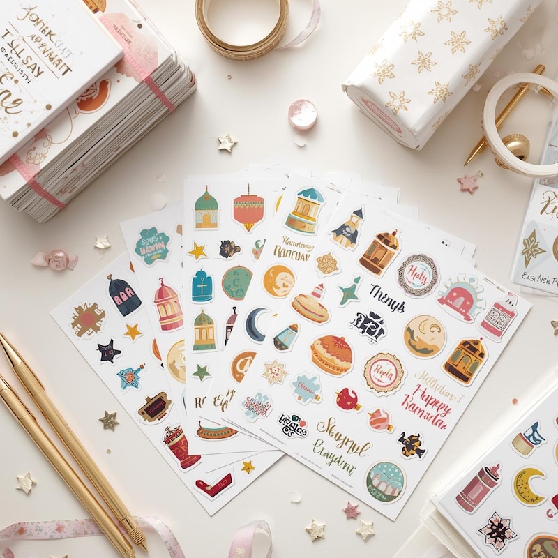Eid Mubarak Stickers Sheet - Etsy
