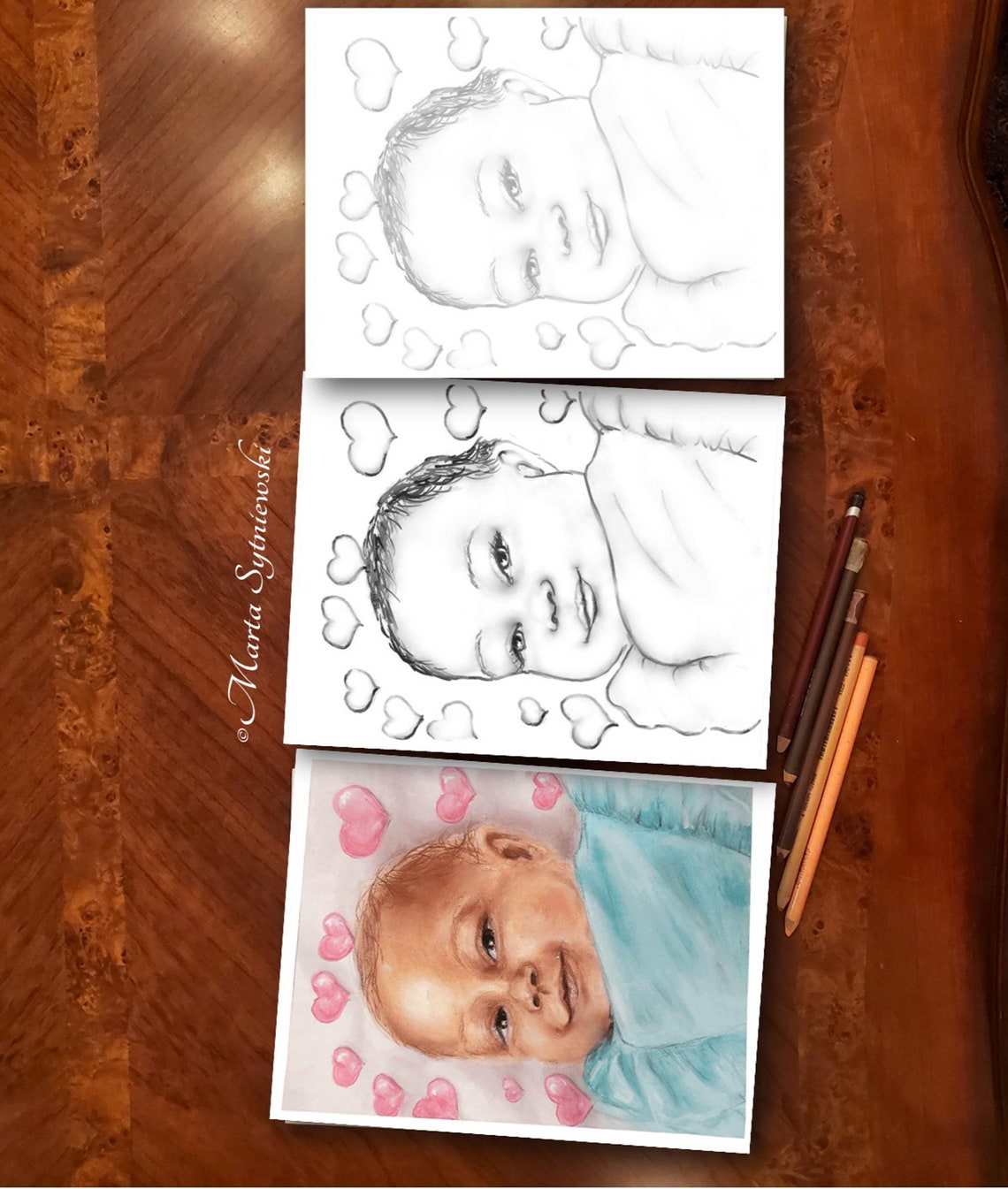 Newborn Baby Coloring Page, Adult Coloring Page Printable, Digital ...