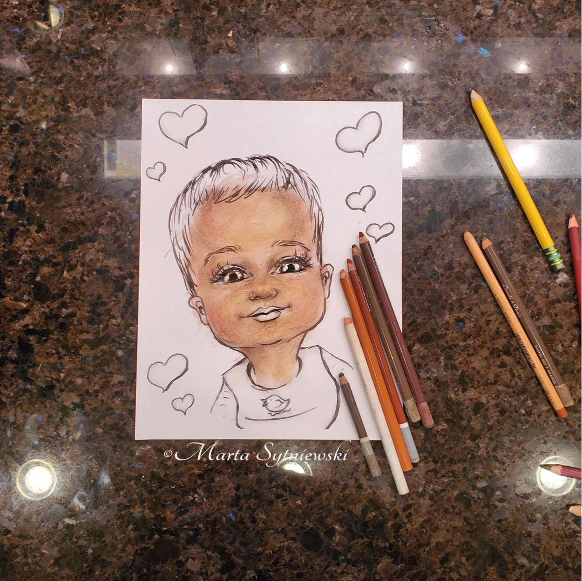 Baby Bib Coloring Page for Adults and Kids, Art Theraphy Positive ...