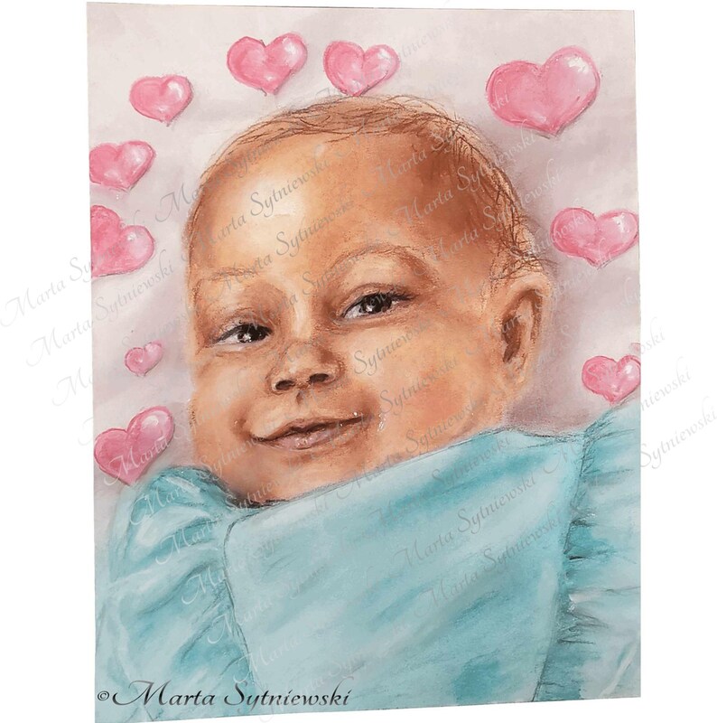 Newborn Baby Coloring Page, Adult Coloring Page Printable, Digital ...