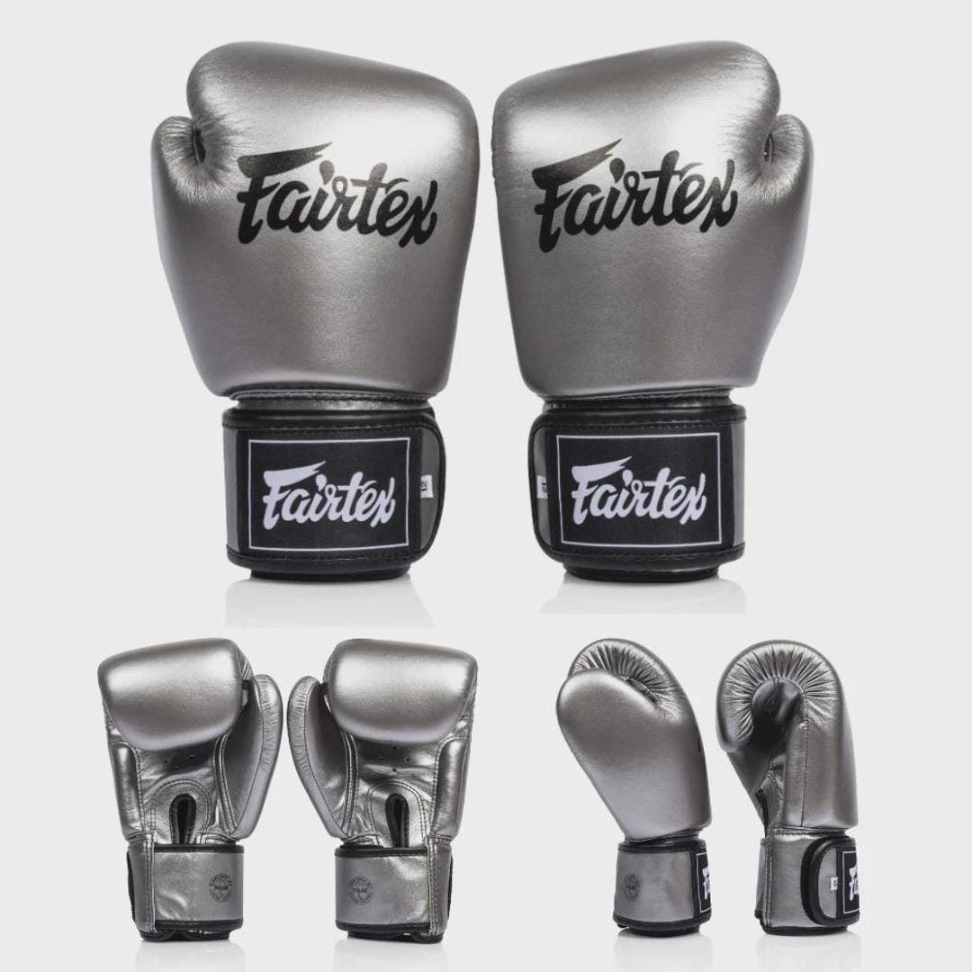 Fairtex Bgv1c-plus Boxing Gloves – Gun Metallic | Muay Thai, Kickboxing ...