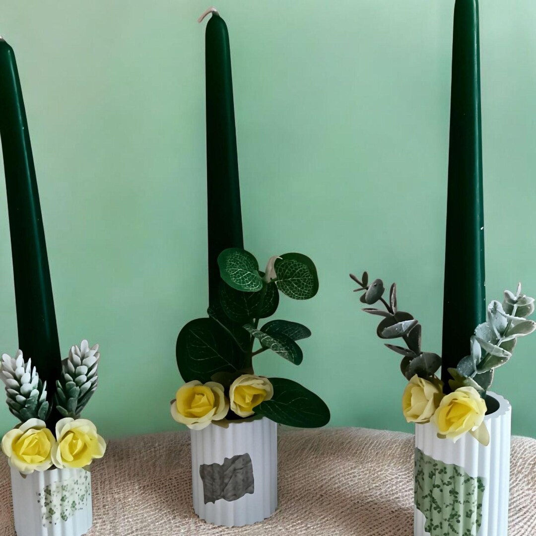 Sunny Handcrafted Candle Holders - the Luminous and Romantic Trio ...