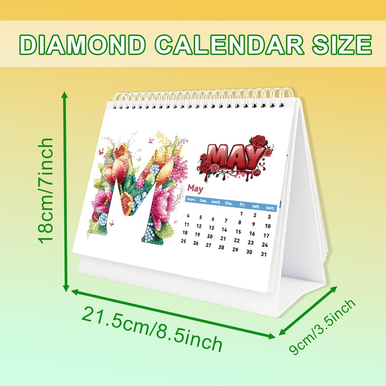 DIY Diamond Painting 2026 Calendar: Sparkling Rhinestone Art Gift - Etsy