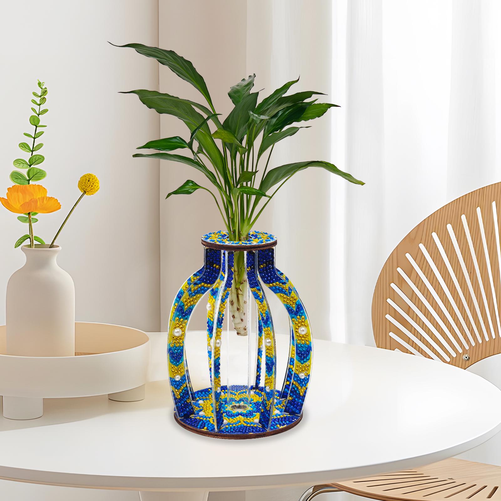 Creative 3D Vase DIY Kit: Shimmering Diamond Art & Puzzle - Etsy