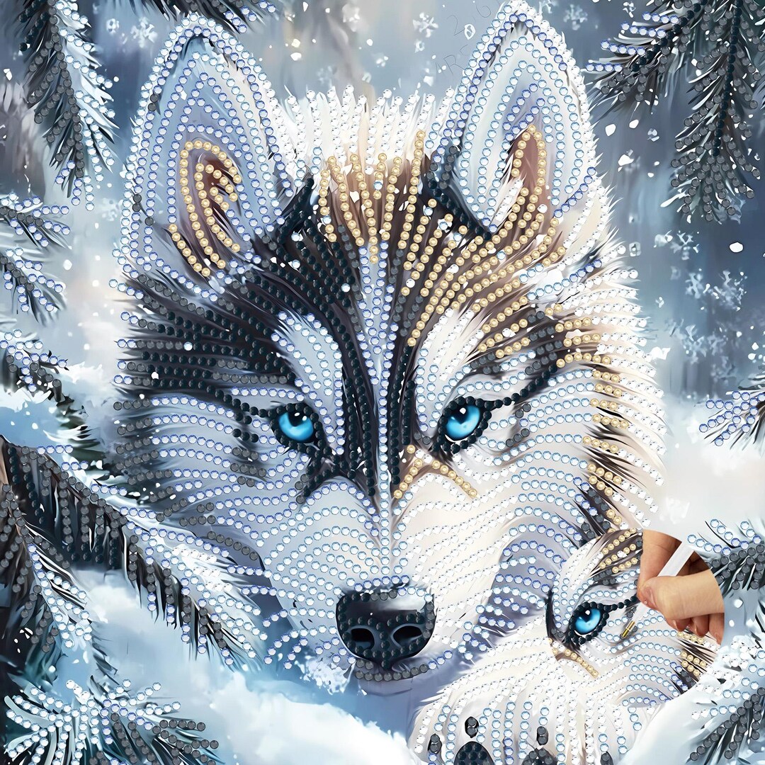 Blue-eyed Husky Diamond Painting Kit - DIY Craft Art for Home Decor - Etsy