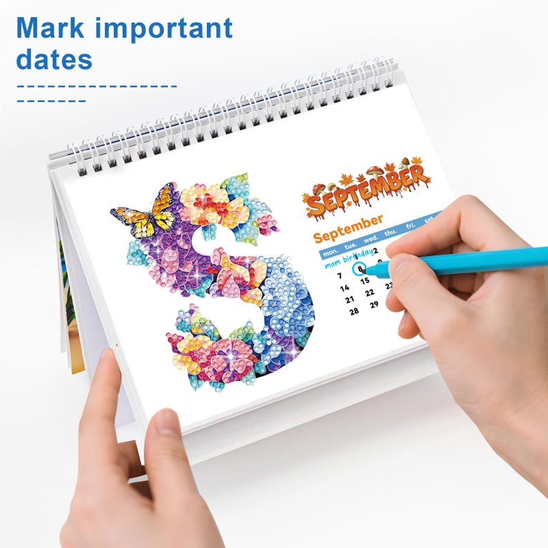 DIY Diamond Painting 2026 Calendar: Sparkling Rhinestone Art Gift - Etsy