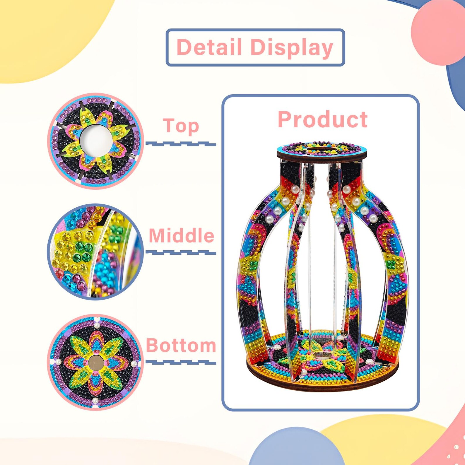 Creative 3D Vase DIY Kit: Shimmering Diamond Art & Puzzle - Etsy