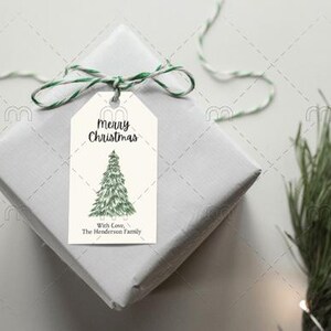 Customizable Christmas Gift Tags, Holiday Party Decor (digital Download ...
