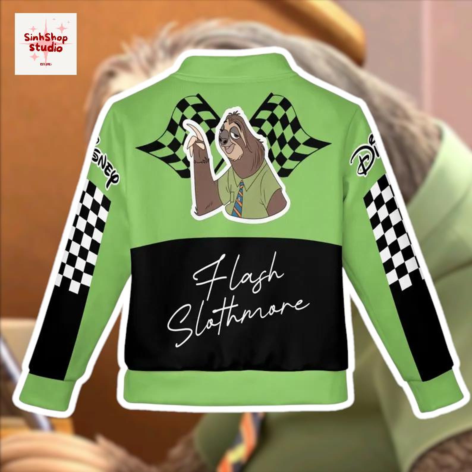 Custom Disney Flash Zootopia Baseball Jacket, Disney Flash Varsity ...