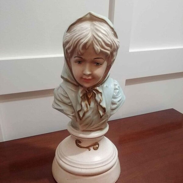 Chalkware Bust - Etsy