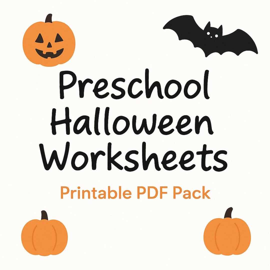 Halloween Printable Pack for Pre Schoolers | Fun Learning Worksheets ...