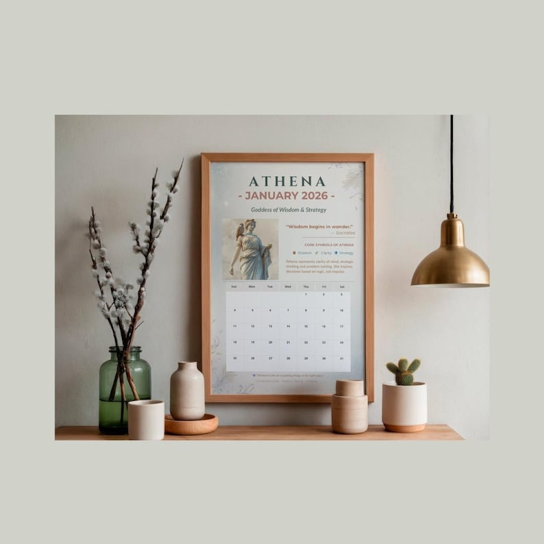Olympian Gods 2026 Calendar | Greek Mythology Art (digital Download) - Etsy