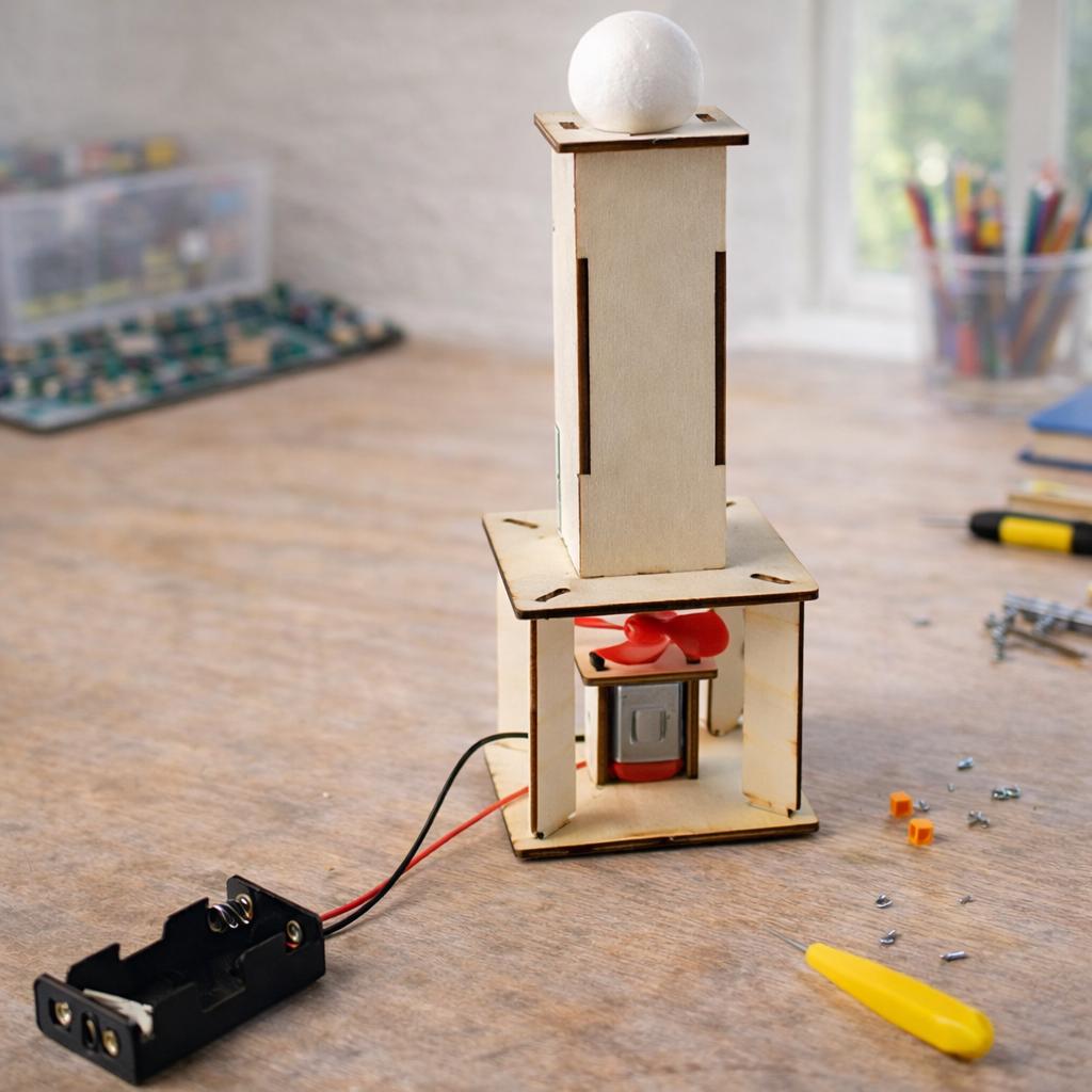 DIY Air Levitation Ball Science Kit – Wooden STEM Experiment Toy ...
