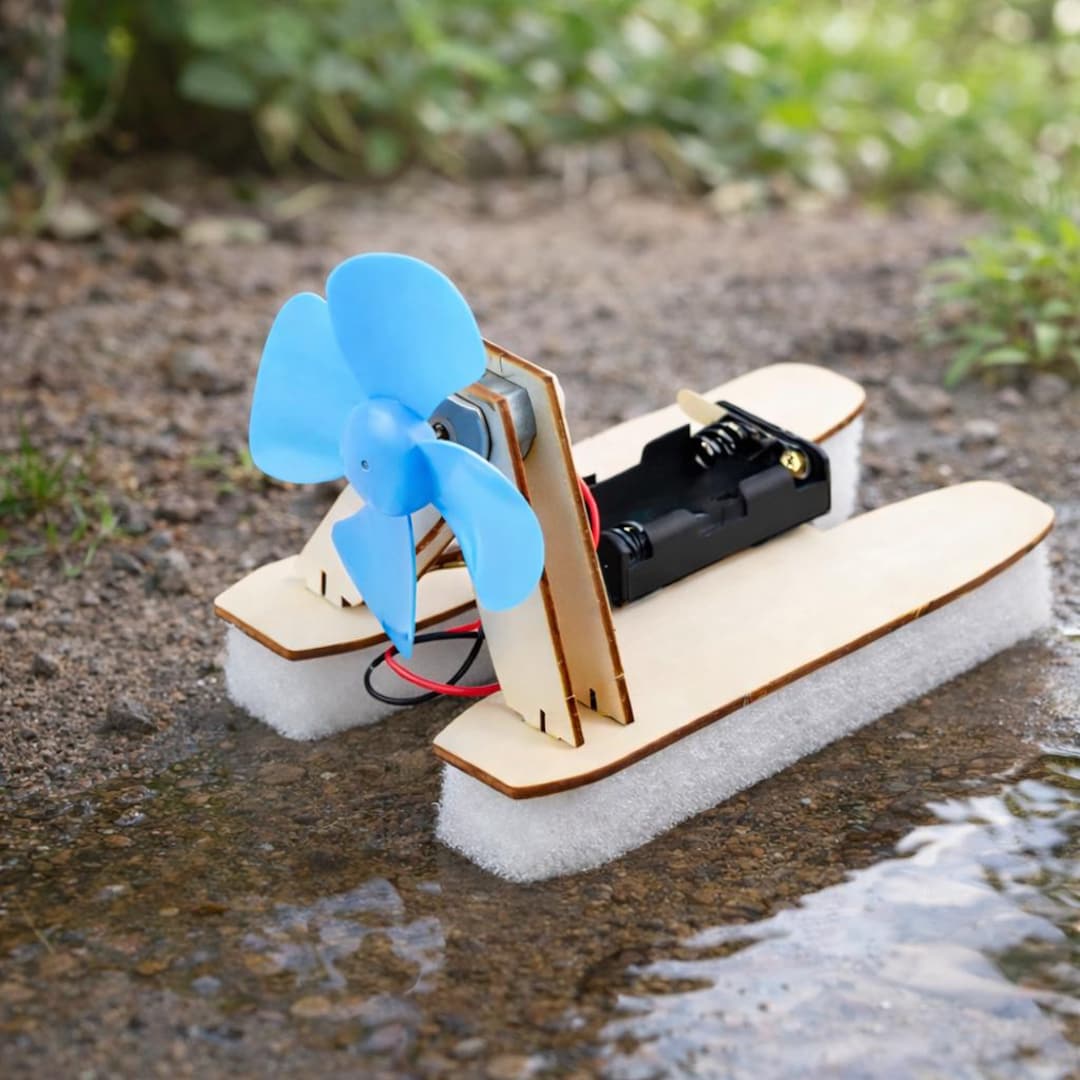 DIY Wooden Electric Hovercraft Kit – STEM Science Building Toy ...