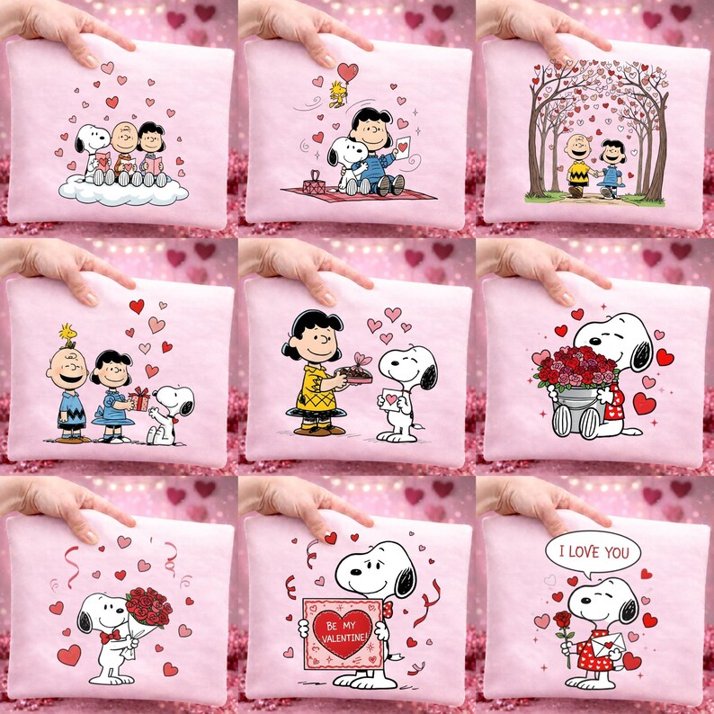 Valentines Day Png Snoopy Bundle, Cartoon Dog Png, Sublimation Designs ...