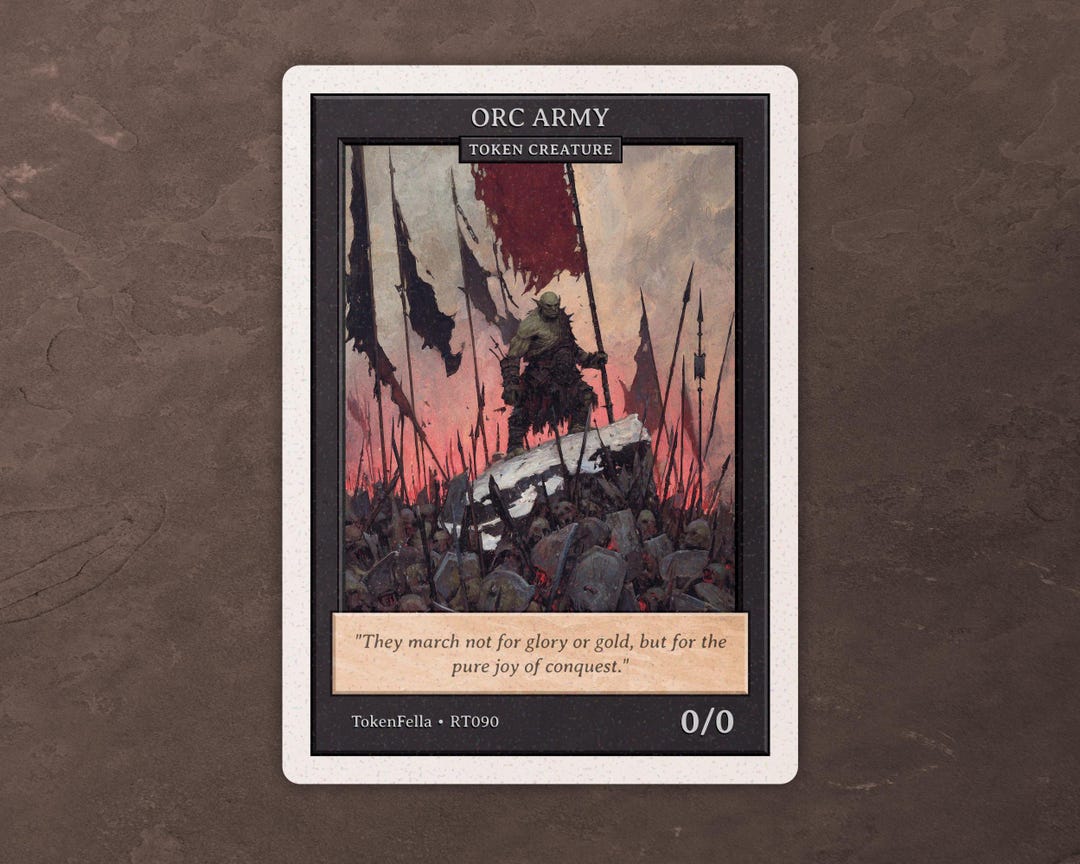 Orc Army Token • MTG | RT090 - Etsy