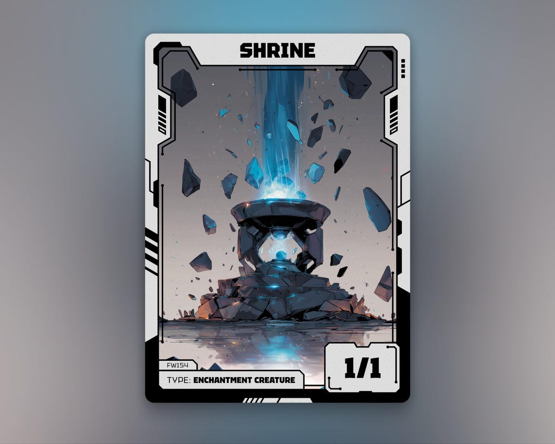 Shrine Token | MTG Colorless 1/1 | Futuristic Anime Design | Future ...