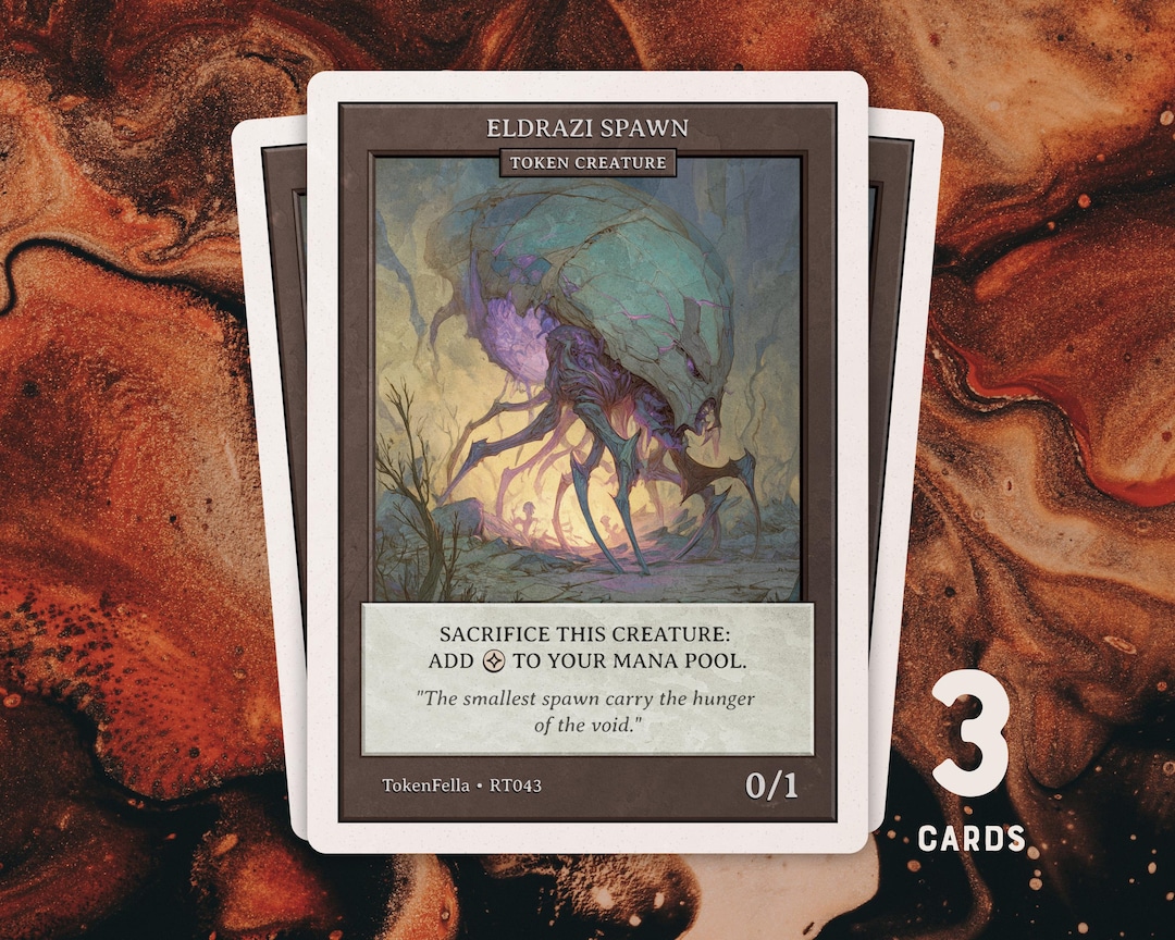 3x Eldrazi Spawn Token • MTG | RT043 - Etsy