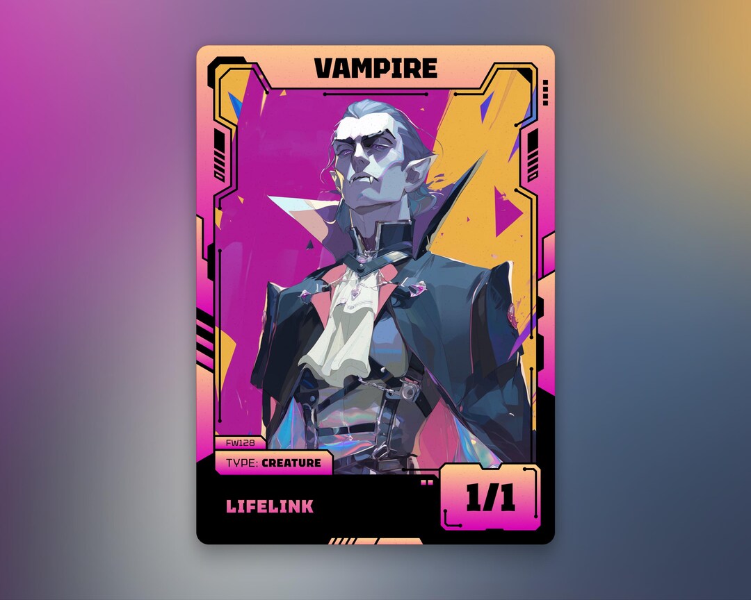 Vampire Token • Orzhov 1/1 Lifelink • MTG | FW128 - Etsy