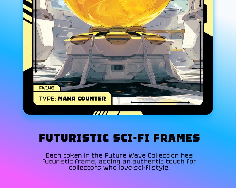 White Mana Counter | MTG White Mana | Futuristic Anime Design | Future ...