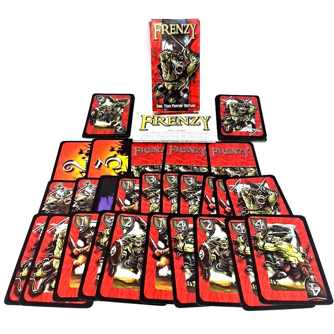 FRENZY Real Time Fantasy Battle Card Game Deck Fantasy Flight Games ...