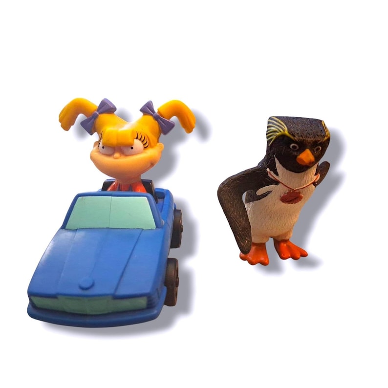 VTG Nickelodeon Rugrats Angelica Pickles & Penguin Car Burger King Kids ...