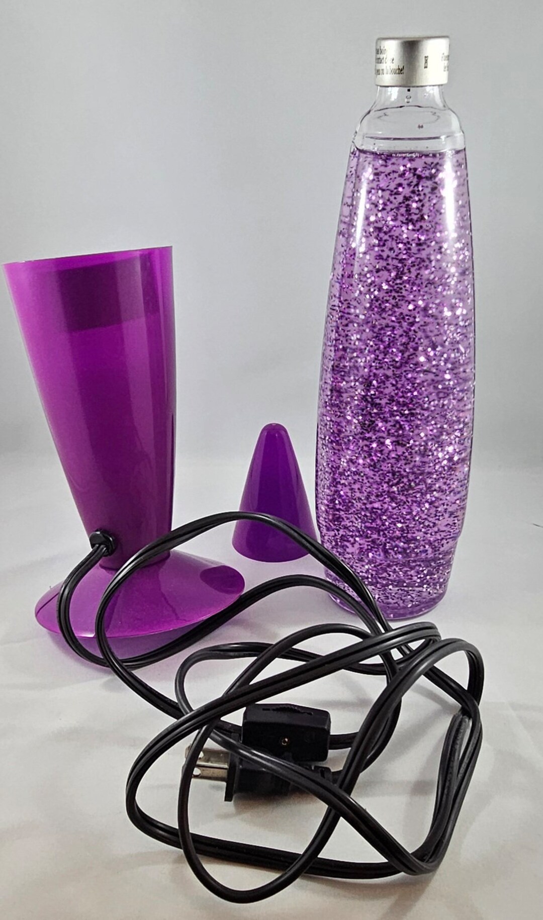 Y2K Sparkly Lava Lamp With Purple Sparkles, Unused in Original Box ...