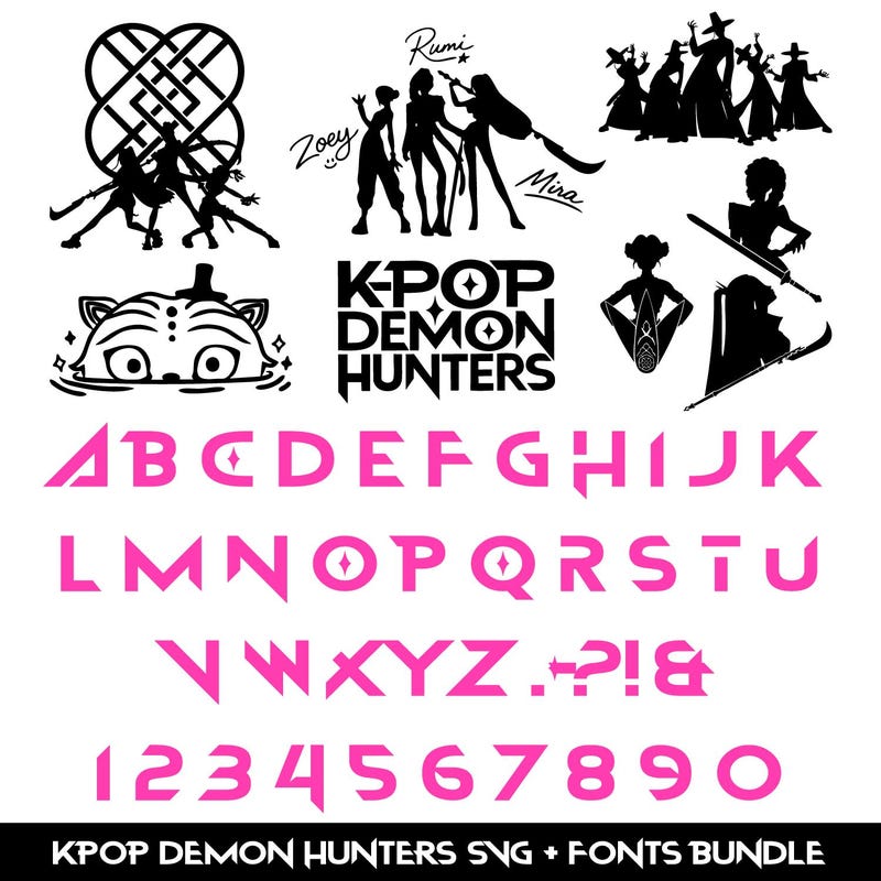 K Pop Demon Hunters Font - Etsy