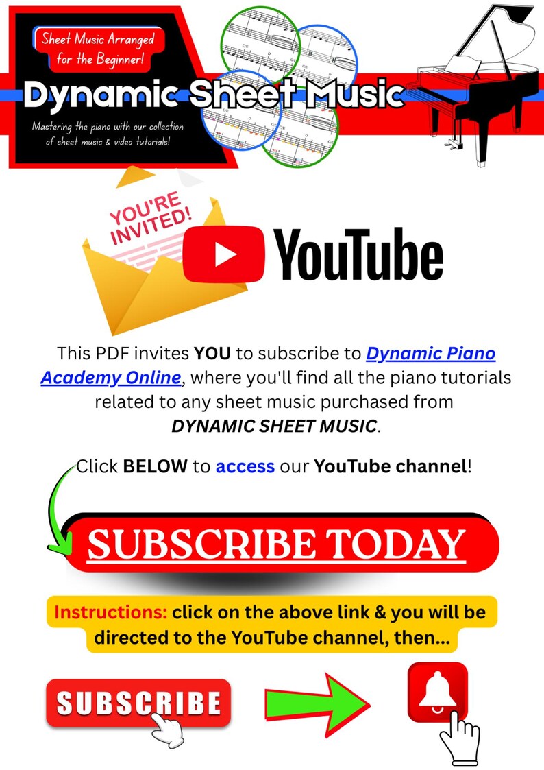 Skaters Waltz (ONLY Theme) - Piano Sheet Music Digital Download - Easy ...