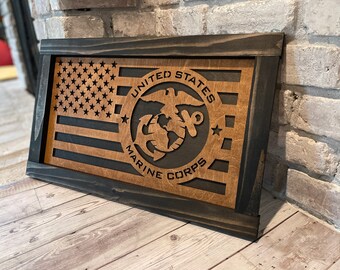 Marine Corps Wall Decor - Etsy
