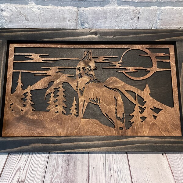 Wolf Wall Hanging - Etsy