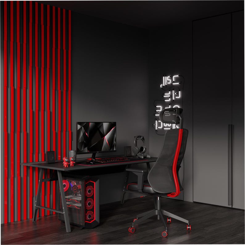 Acoustic Slat Wood (HDF) Wall Stripes Panel «PLUTA-3» | Strip Width 1.2 ...