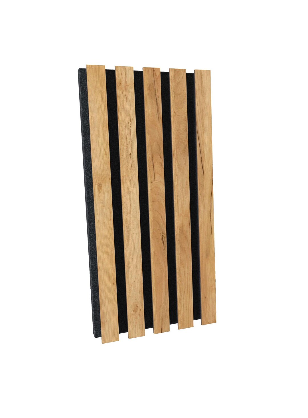 Acoustic Slat Wood(hdf) "pole-half" Wall Panel | Sound Absorption ...