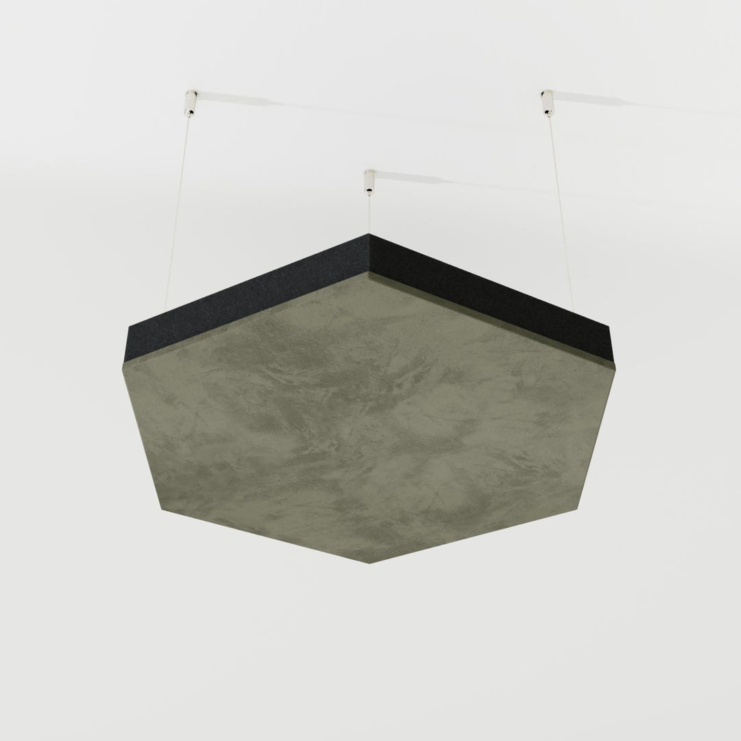 Ceiling Acoustic Panel «hexagon-cinematic» | Velvet Finish | Sound ...