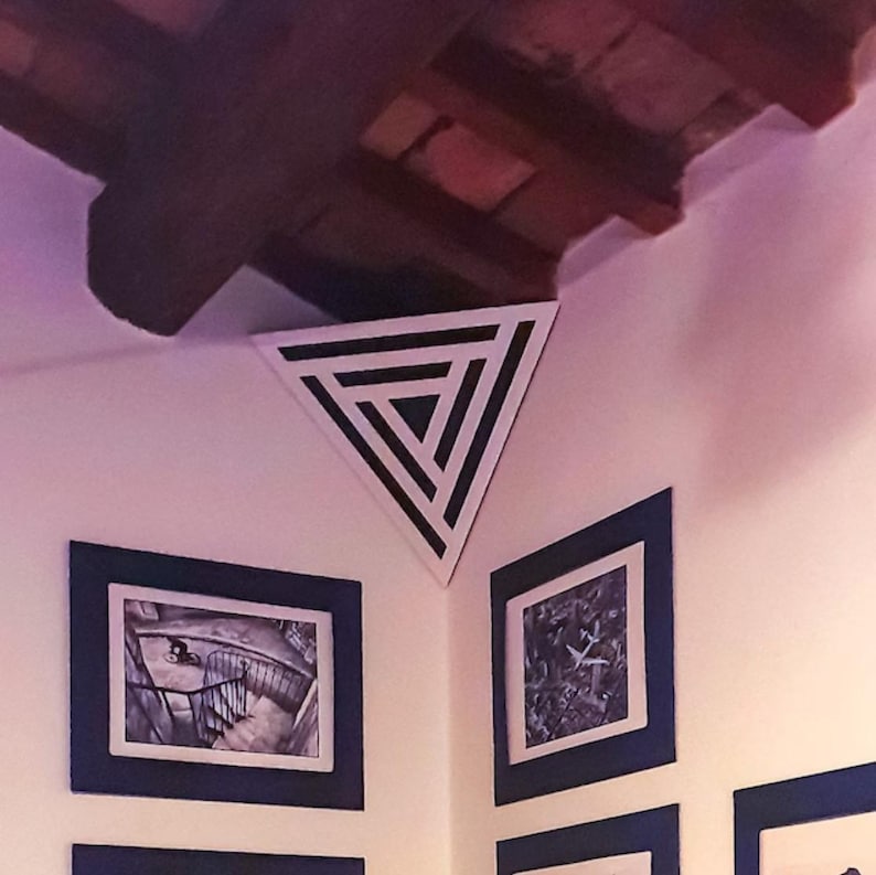 Ceiling Corner Bass Trap «triangle-scifi» Acoustic Foam With Perforated ...