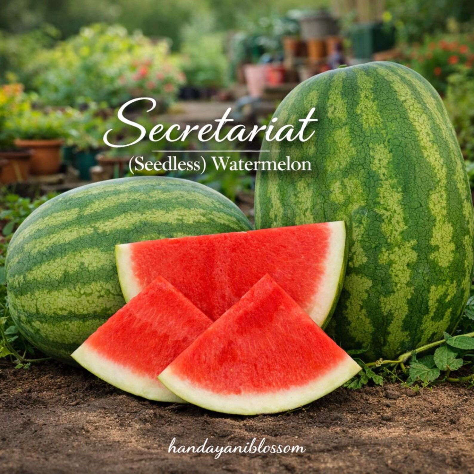 50 Secretariat Seedless Watermelon Seeds – Extra Sweet Red Flesh, Juicy ...