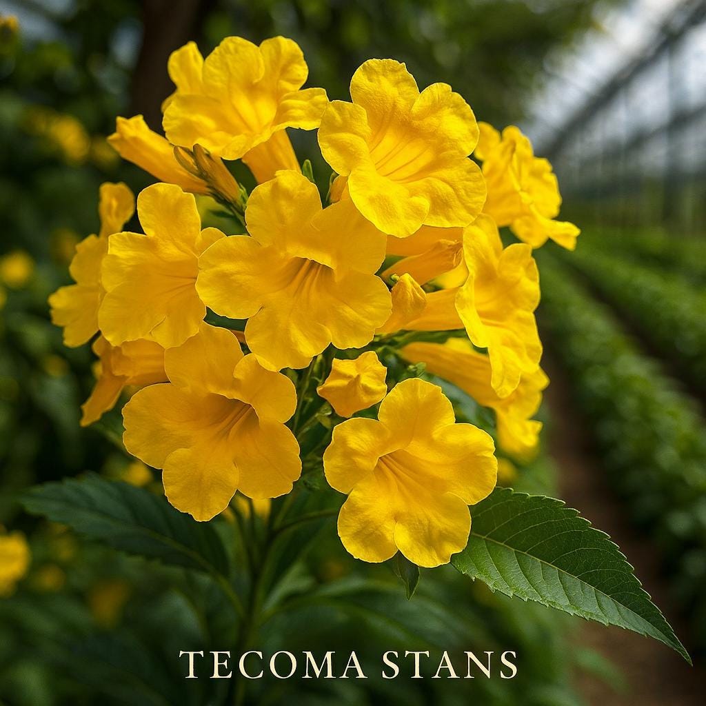 10 Tecoma Stans Seeds – Yellow Trumpetbush / Yellow Bells – Heat ...