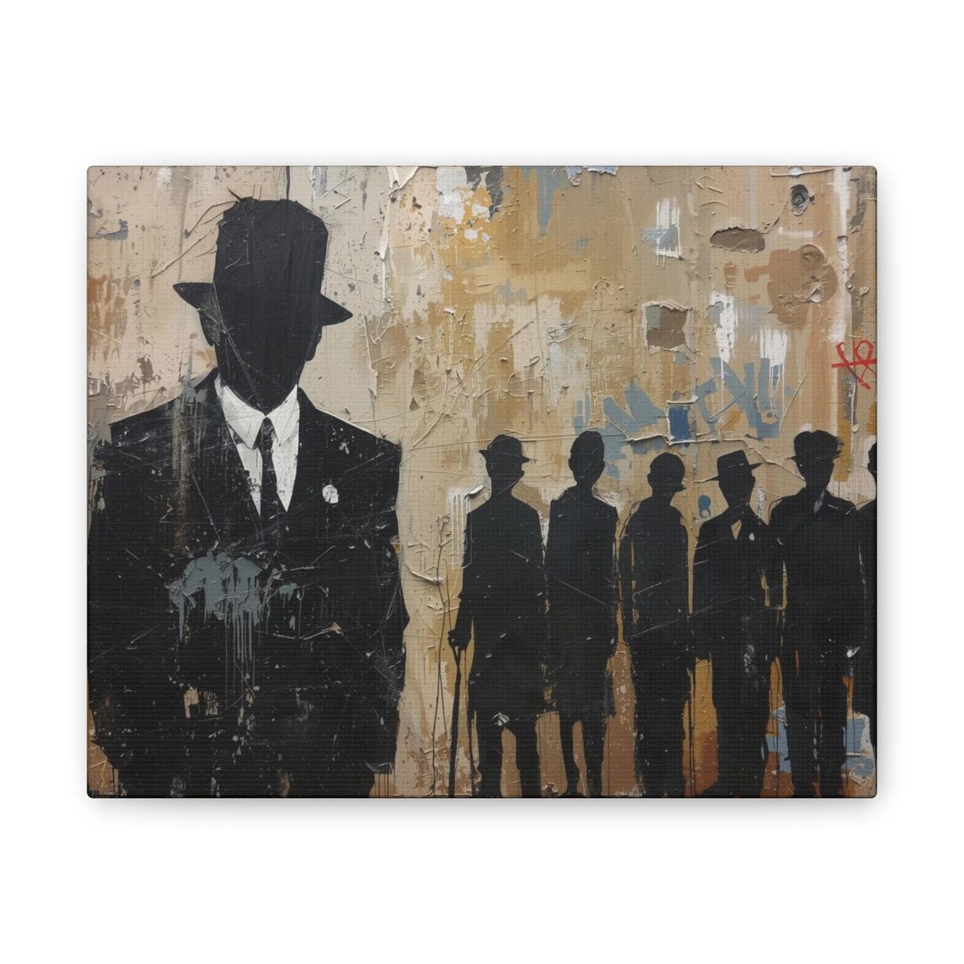 Censure - Oil Painting Wall Art, Modern Wall Design, Urban Inequality ...