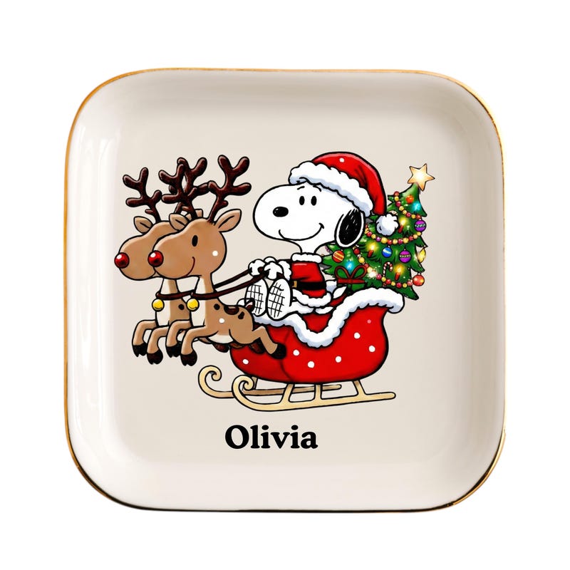 Peanuts Holiday Plate - Etsy