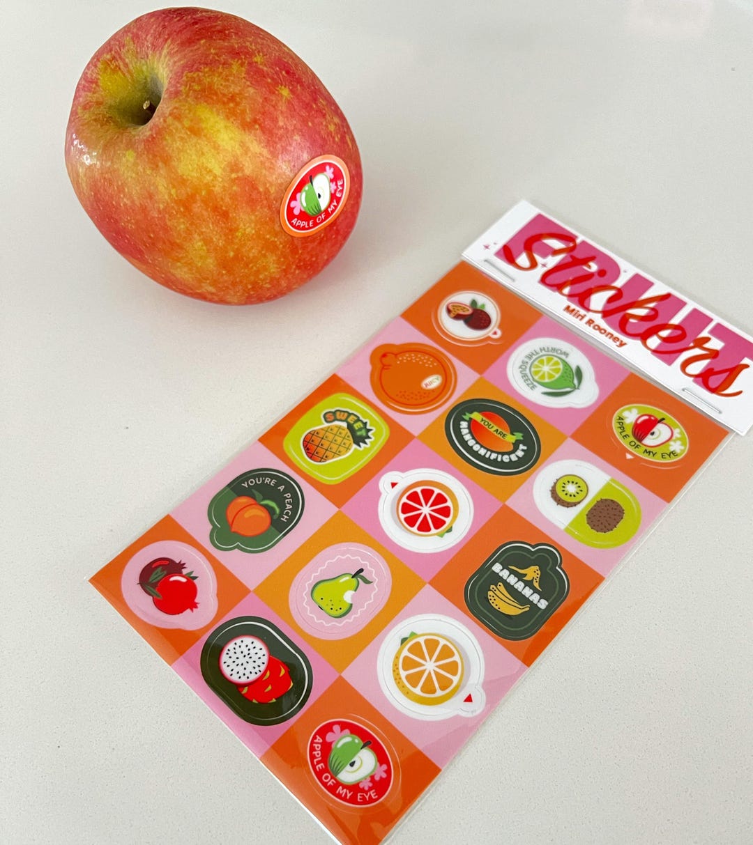 Fruit Labels Sticker Sheet 4x6in - Etsy