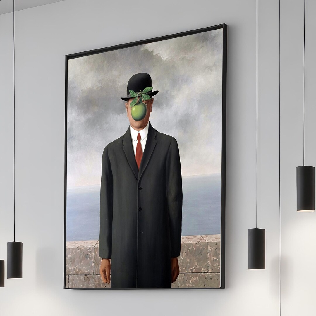 Surreal Classic Figure Wall Art Print on Canvas Framed Home Decor ...