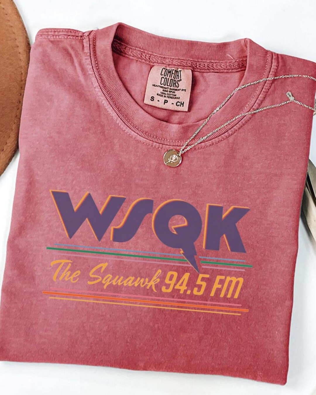 WSQK the Squawk Shirt, Comfort Colors WSQK the Squawk 94.5 FM Radio T ...