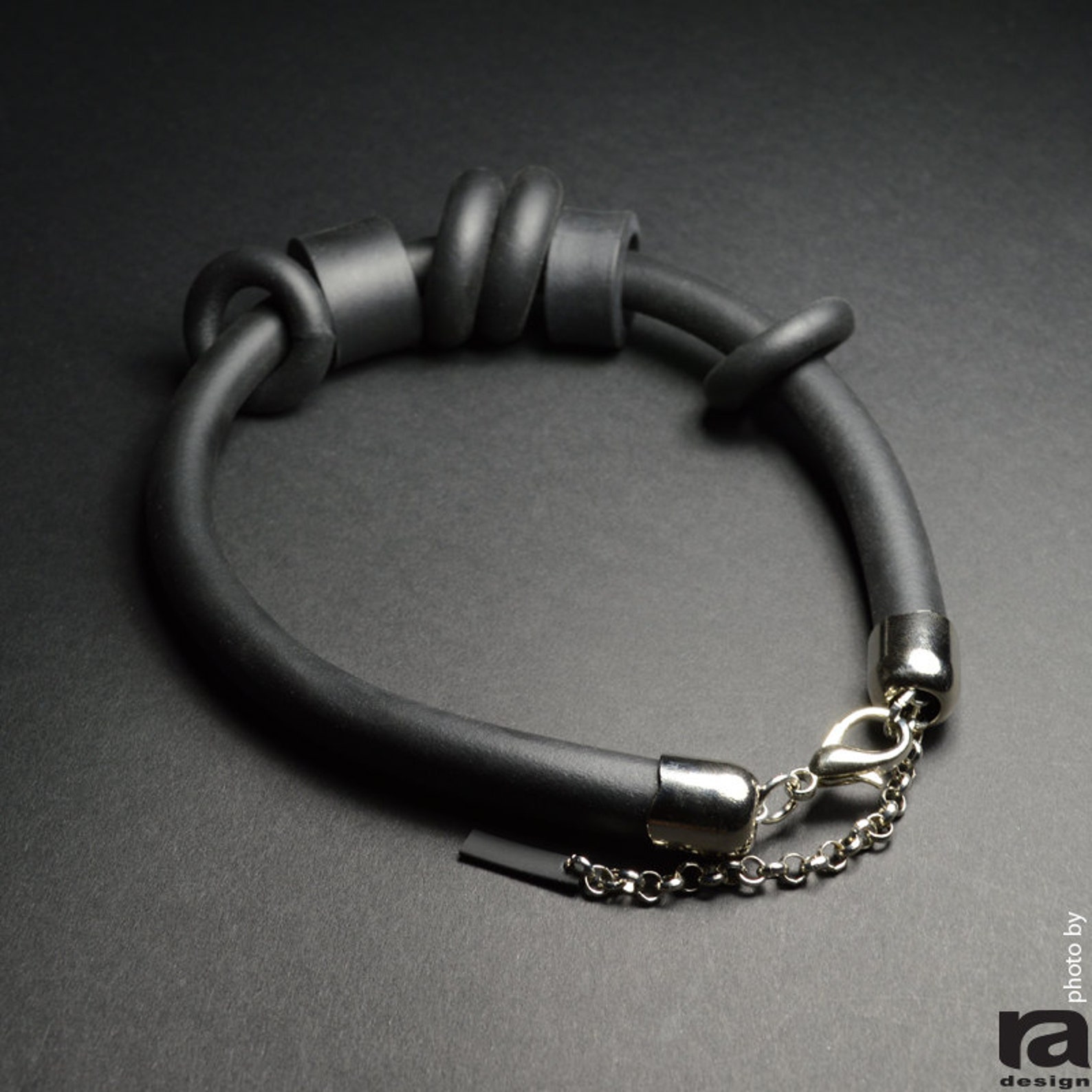 7 Pedant Rings, Black Foam Rubber Necklace, Simply Necklace Design ...