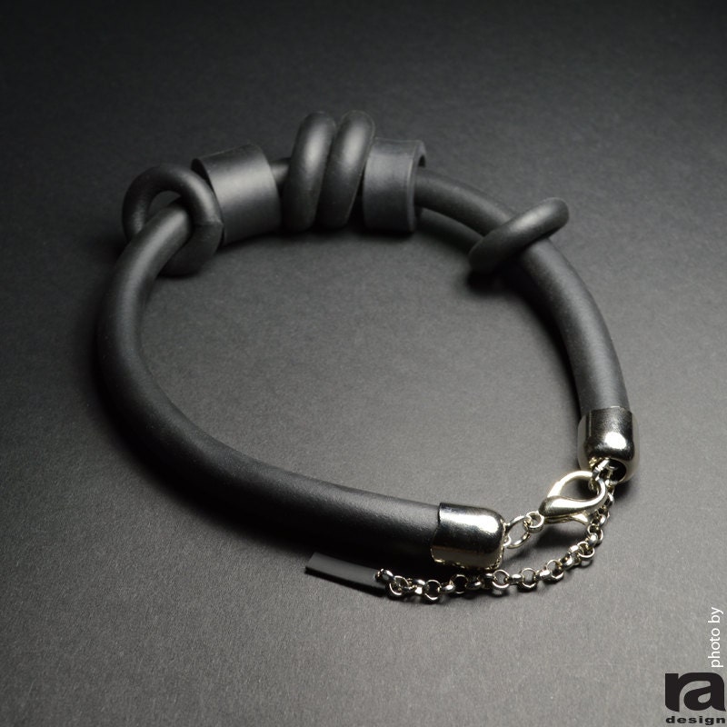 7 Pedant Rings, Black Foam Rubber Necklace, Simply Necklace Design ...