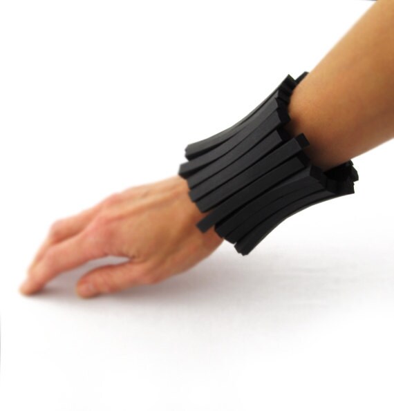 Art Rubber Bracelet, High Fashion, Powerful Woman Bracelet, Gift for ...