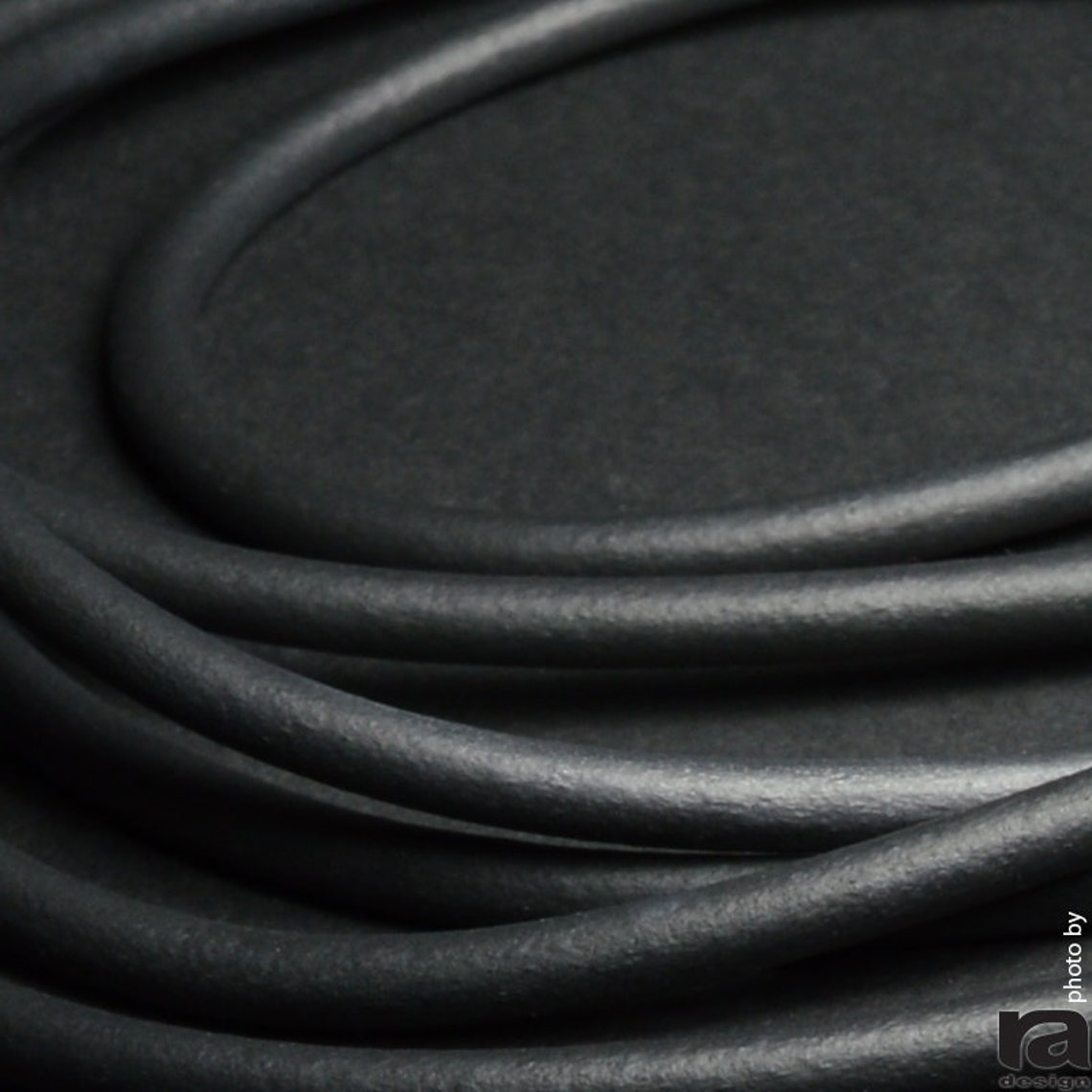 Long Multi Strand Rubber Necklace Black Necklace Black - Etsy