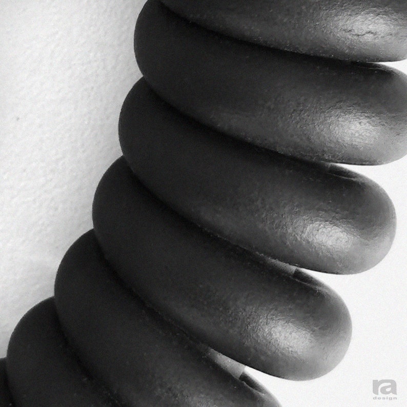 Statement Rubber Choker Necklace, Black Foam Rubber Necklace, Simply ...
