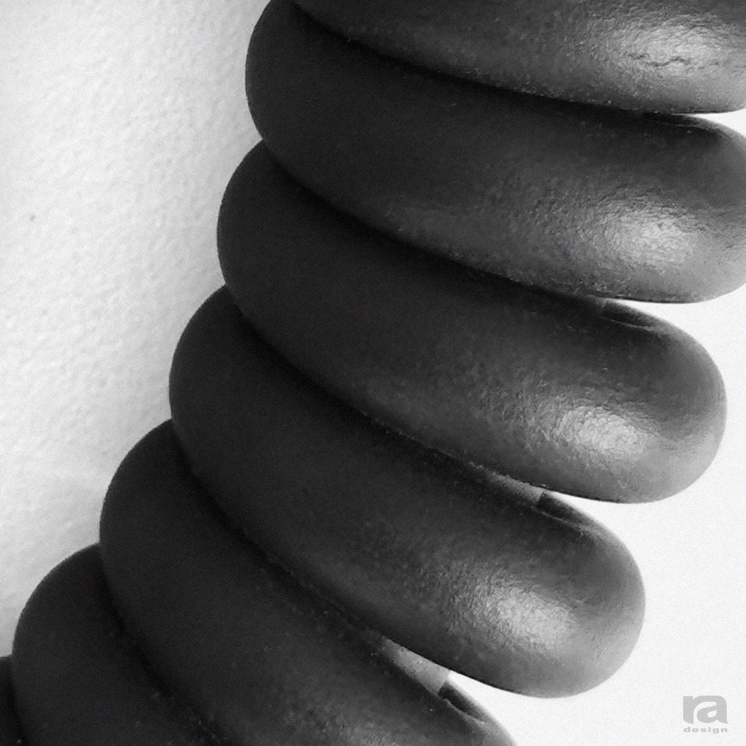 Statement Rubber Choker Necklace, Black Foam Rubber Necklace, Simply ...