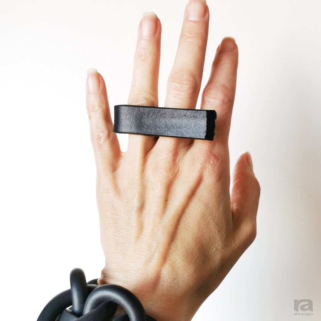 Black Rubber Ring, Designers Ring, Fashion Jewelry, Street Style ...